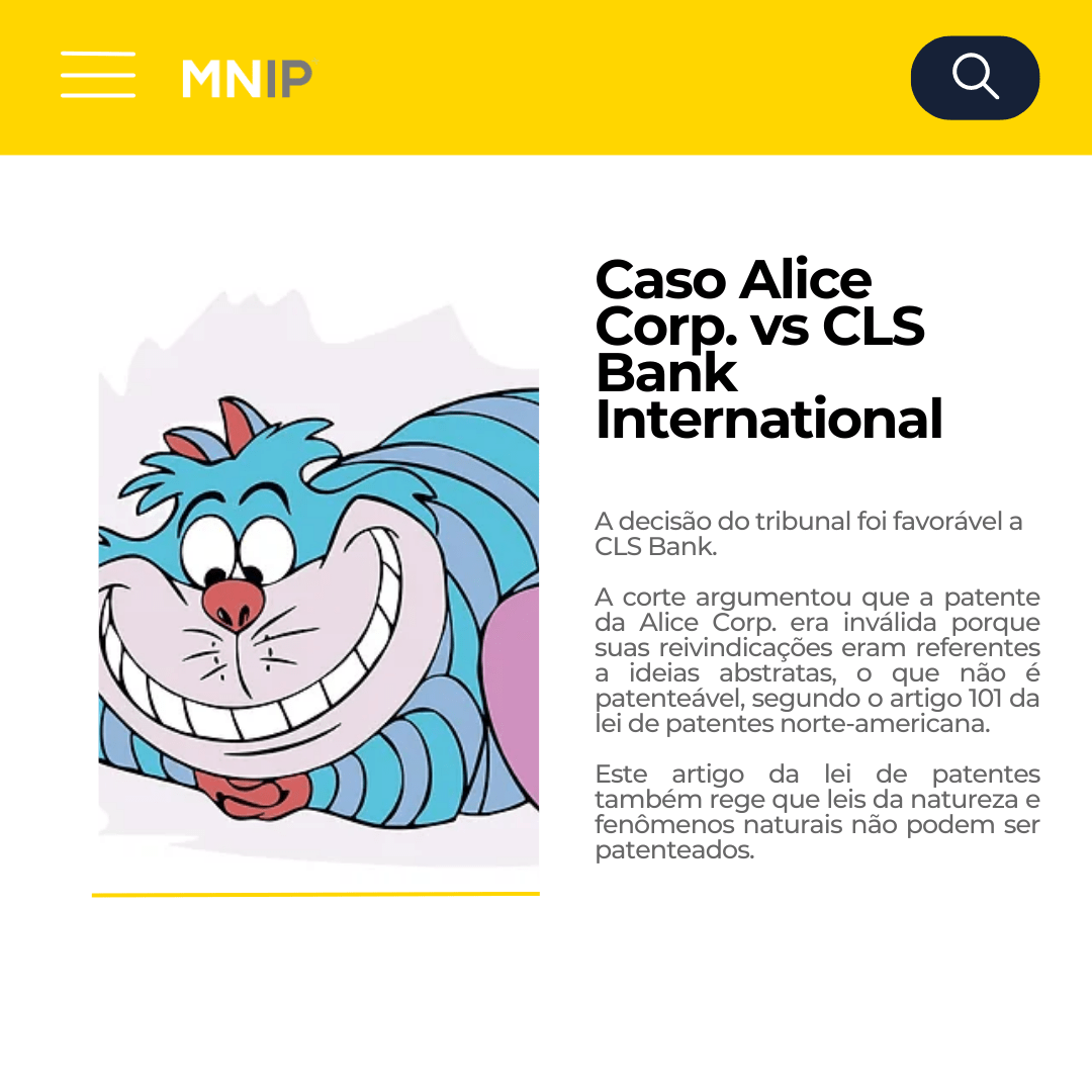 Caso Alice Corp. v CLS Bank International – O Consultor em Patentes